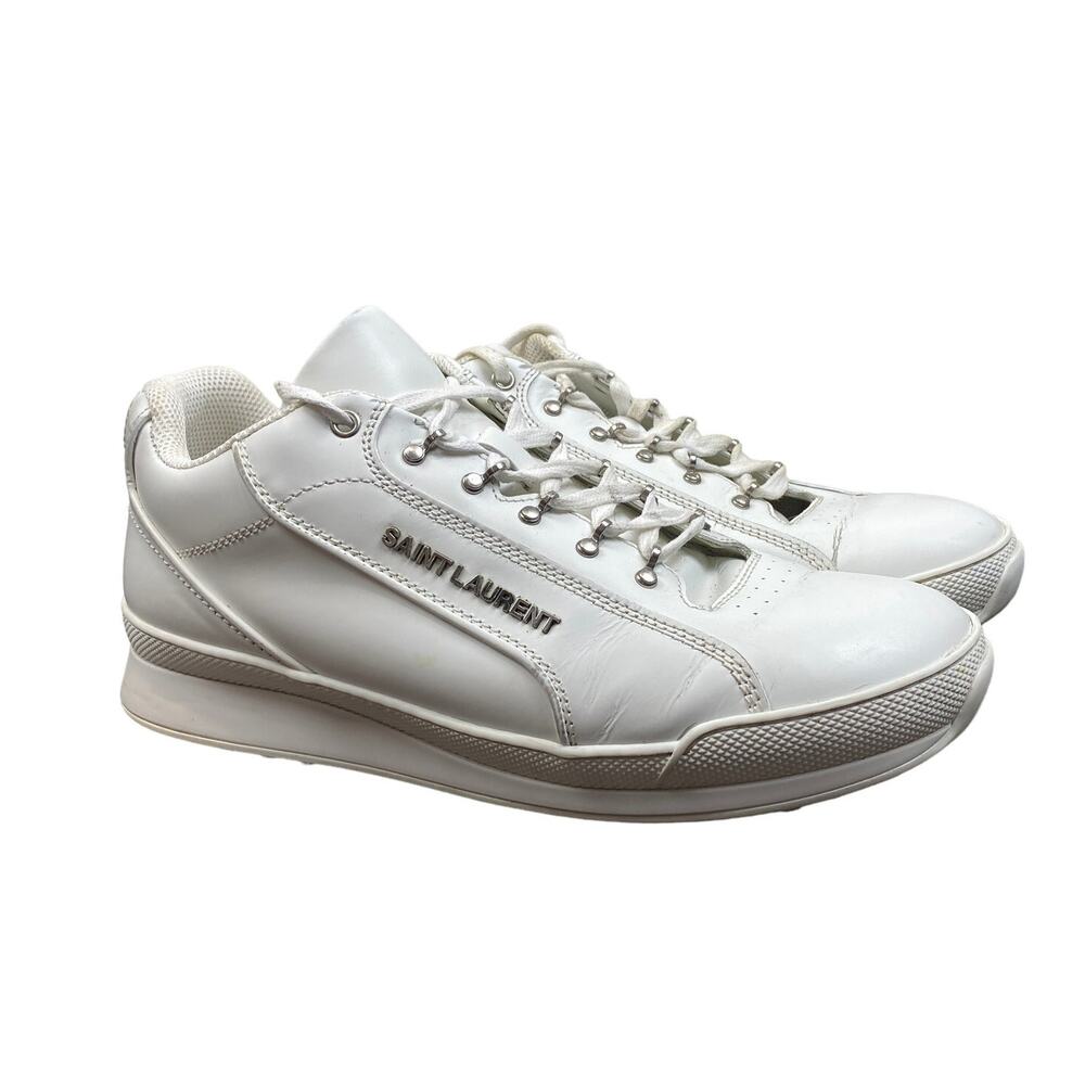 Saint Laurent Jump Trainer Leather Sneakers Shoes Men… - Gem